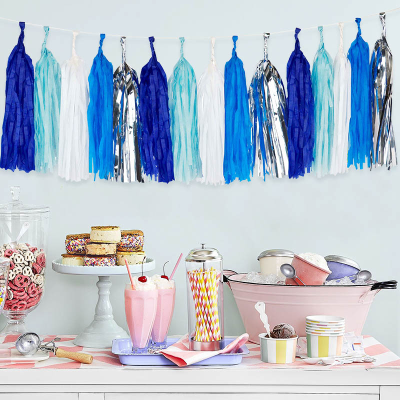 Party Maker. GUIRNALDA AZUL