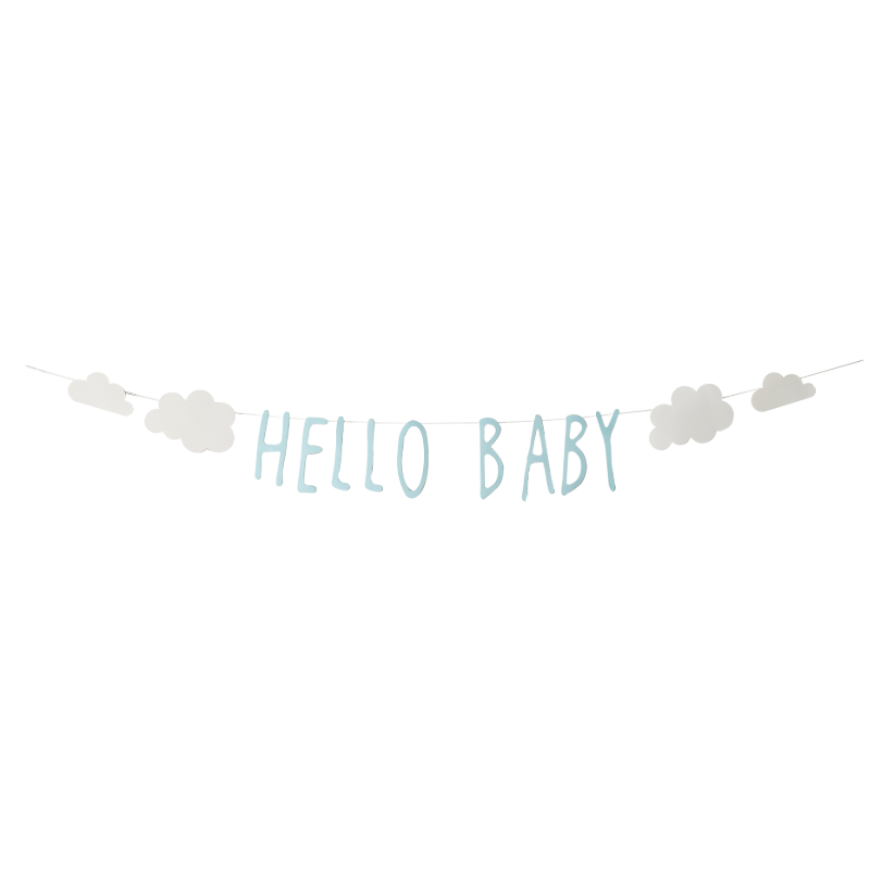 Party Maker. BANNER DE PAPEL HELLO BABY 1x