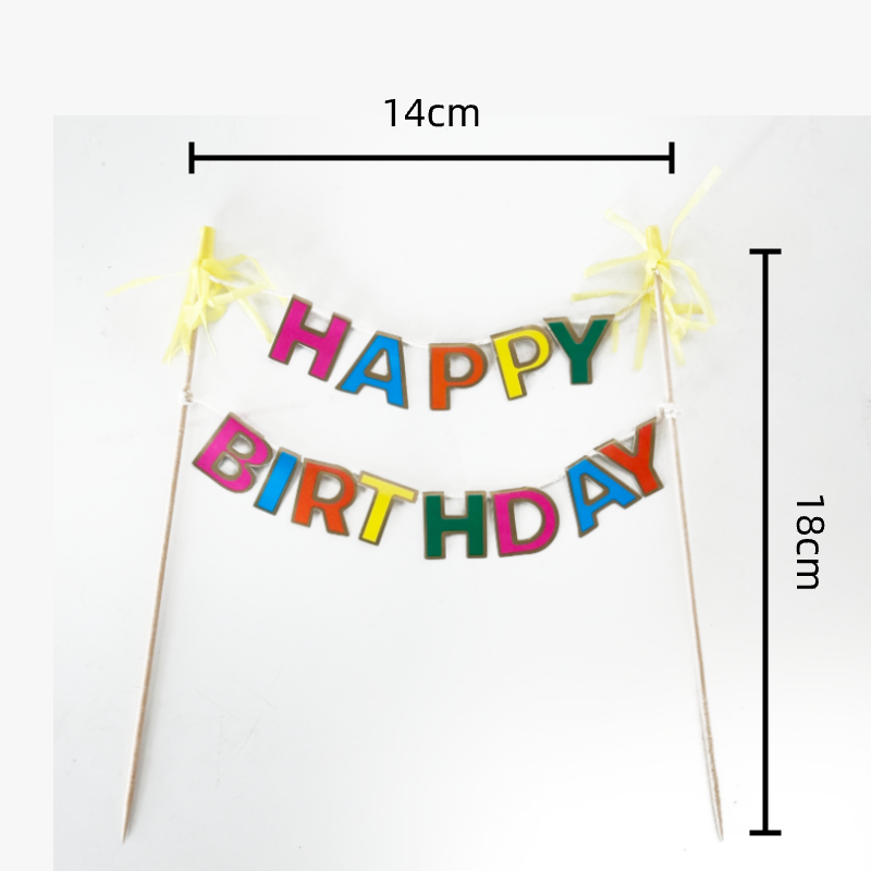 Party Maker. TOPPER PARA PASTEL MINI BANNER PREMIUM x1